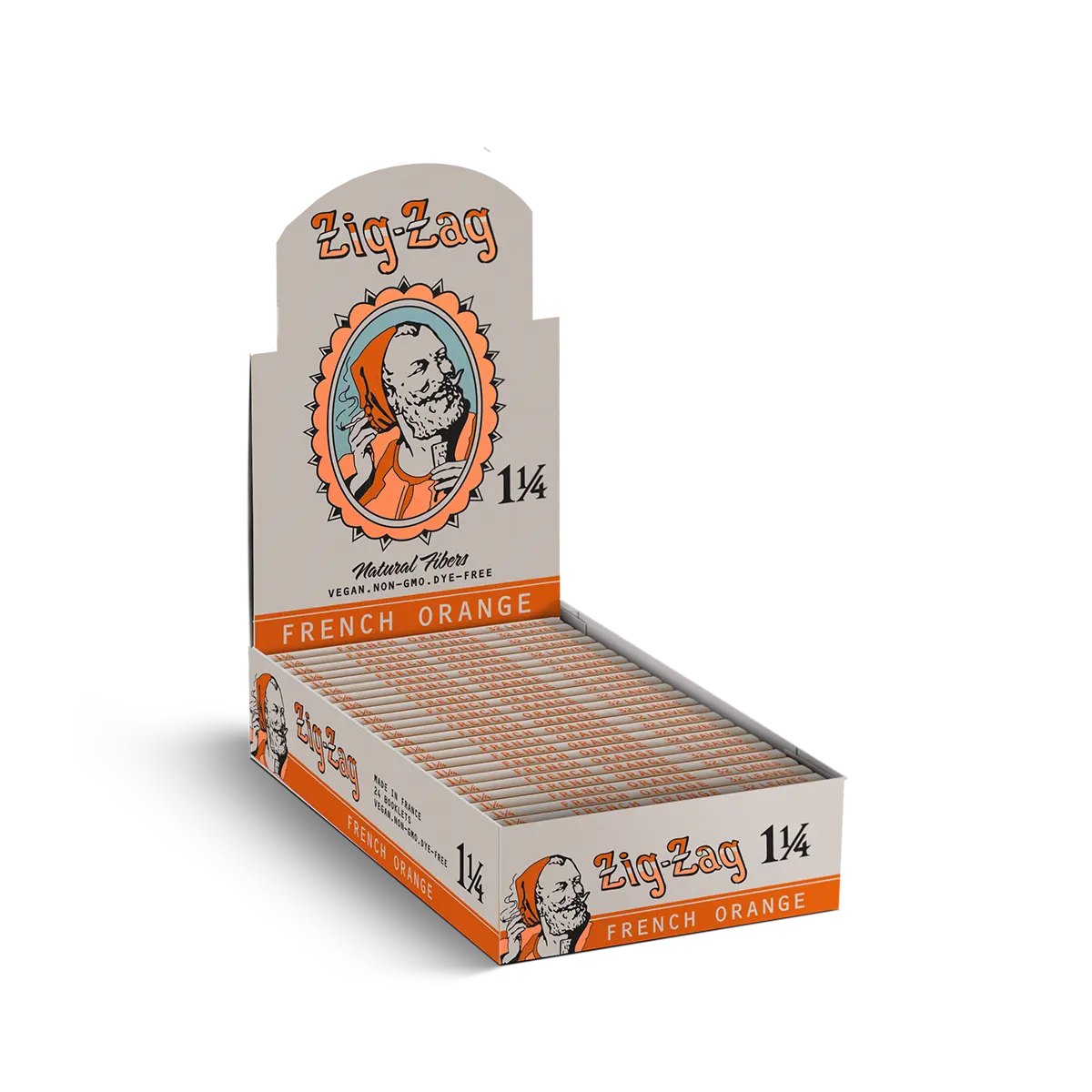 Zig-Zag Vintage - French Orange 1¼ Rolling Papers – Zig-Zag Wholesale