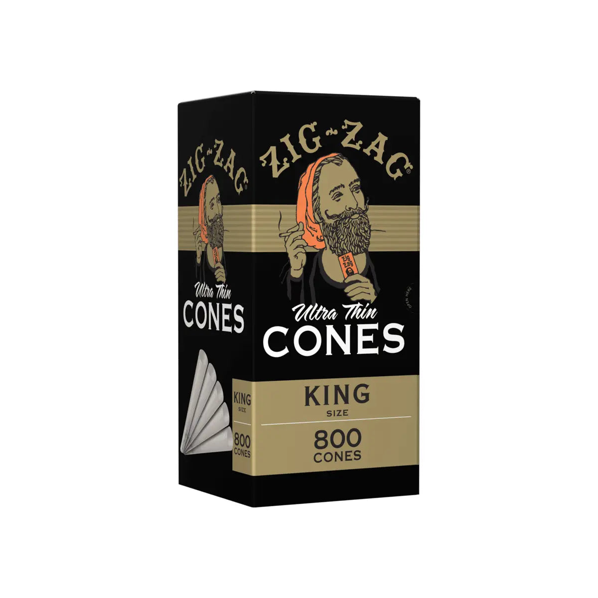 King Size Bulk Cones - (800 Cone Carton) – Zig-Zag Wholesale