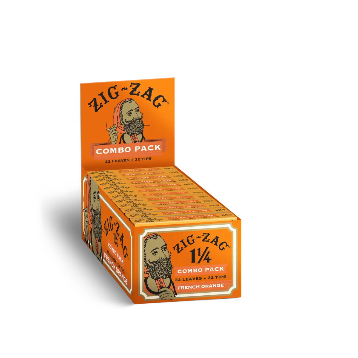 Zig-Zag Combo Pack - 1 1/4 Orange Carton – Zig-Zag Wholesale