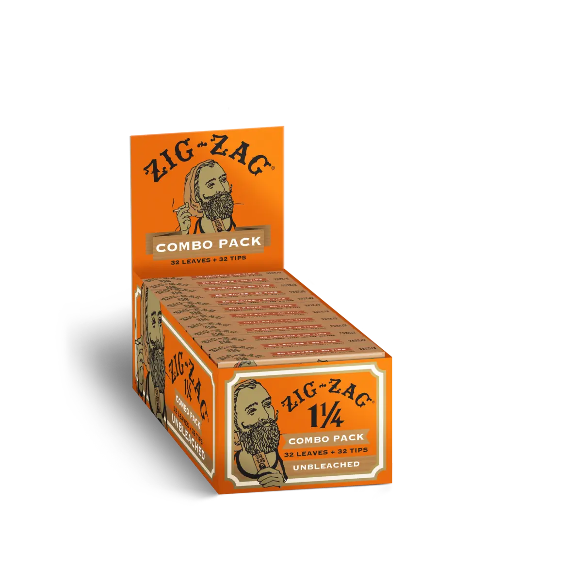 Zig-Zag Combo Pack - 1 1/4 Unbleached Carton – Zig-Zag Wholesale